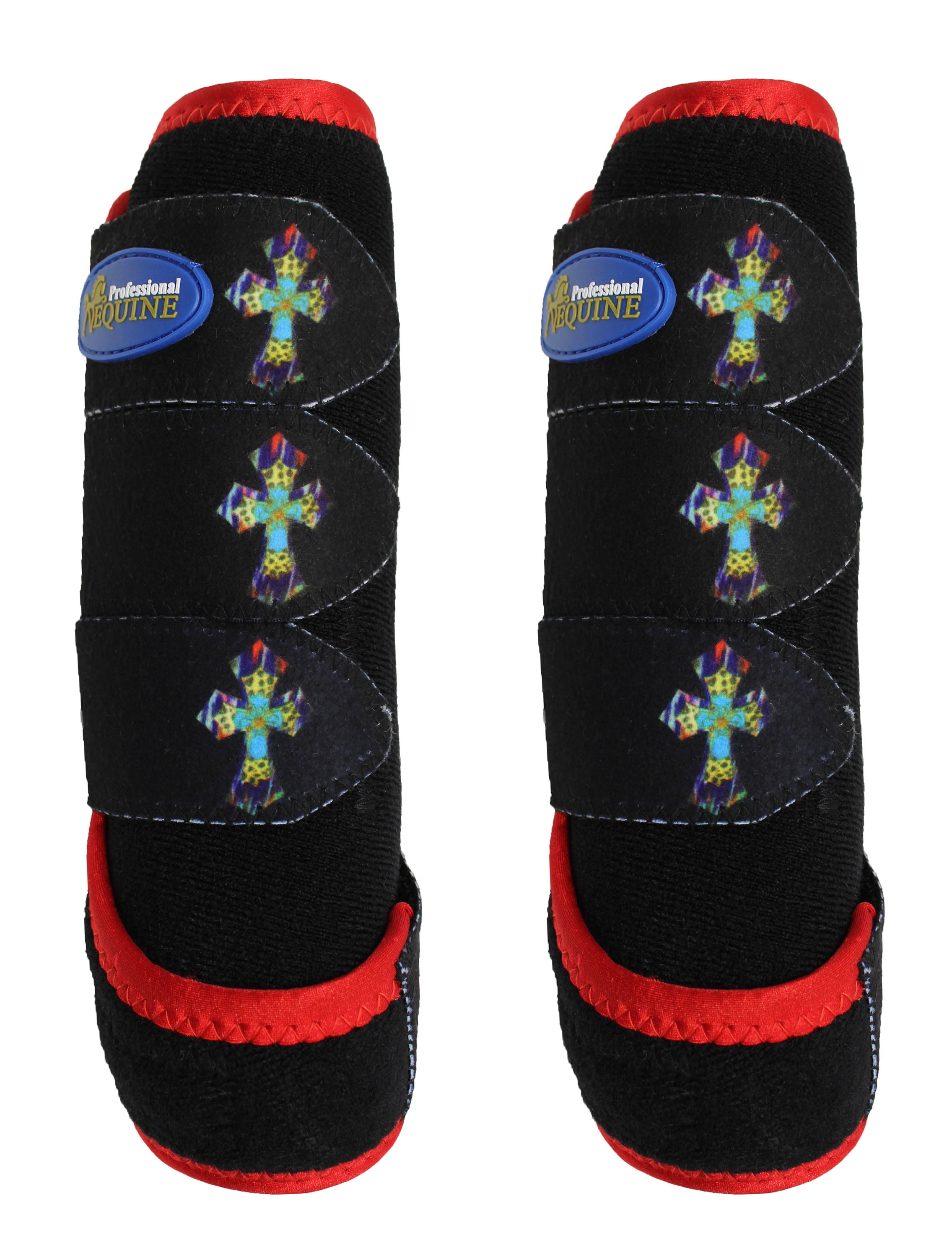 Horse Medium Sports Medicine FRONT Splint Boots Cross 4182A - Walmart ...
