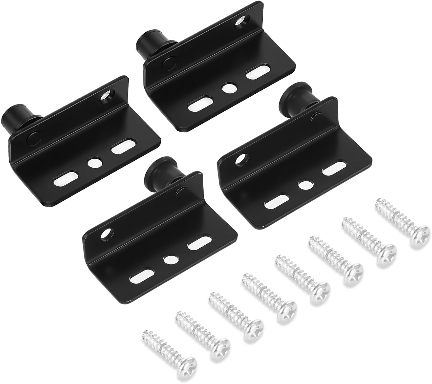 4 PCS Pivot Hinge Black Heavy Duty Pivot Hinges Concealed Hinges with ...