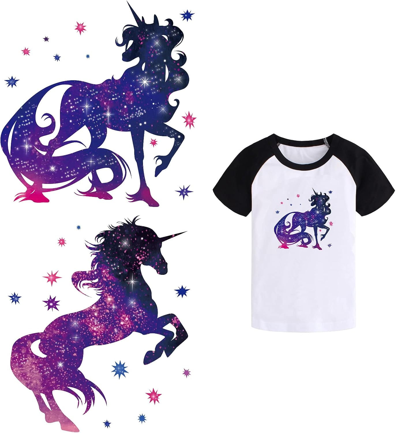 Horse Pattern Heat Transfer Film Logo Decor Iron on Decals Hot Melt ...