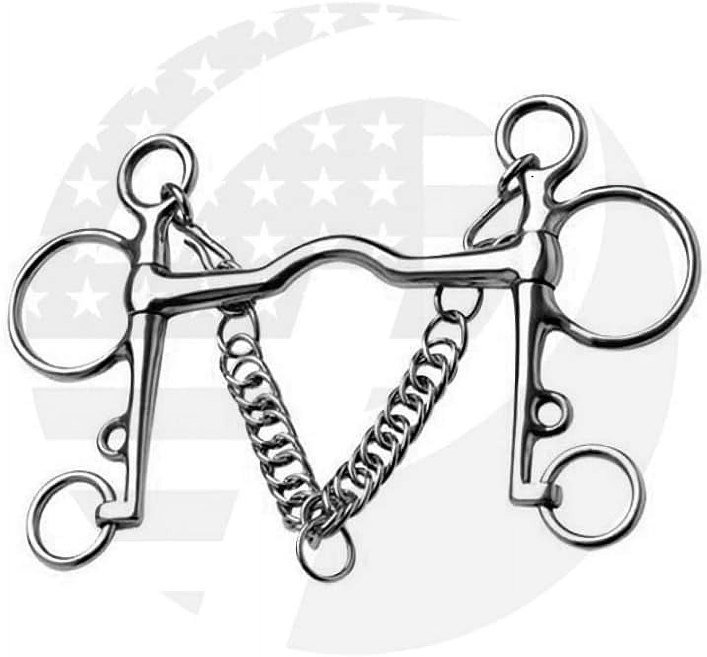 Horse Pelham Curb Bit Mullen Mouth Horse Bit Stainless Steel - Walmart.com