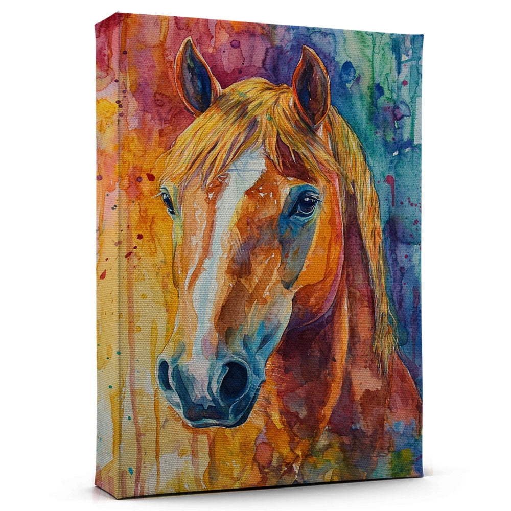 Horse Pinto American Miniature Canvas Wall Art Animal Decor, Horse ...