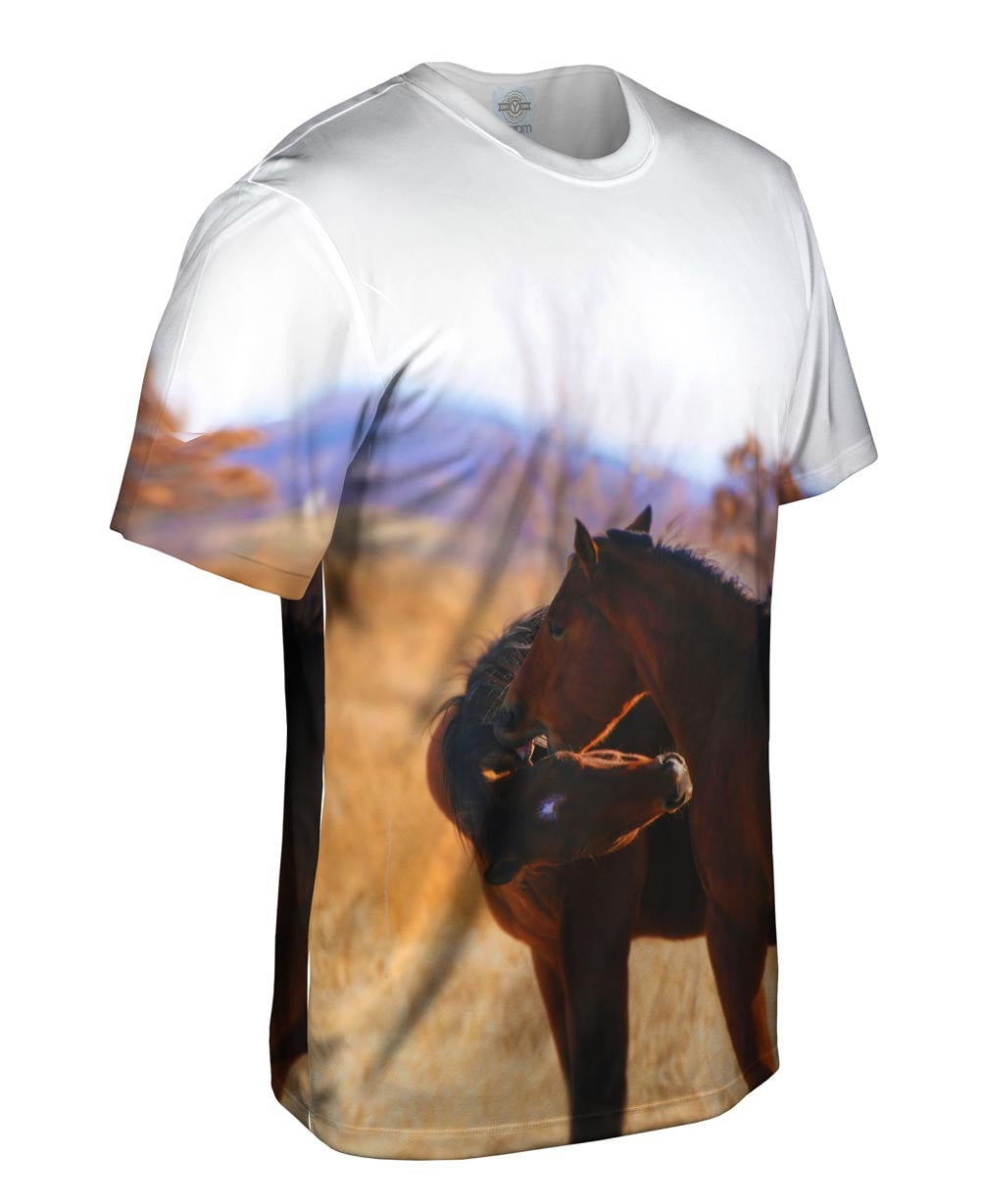 Horse Playing Horses Mens T-Shirt All Over Print - Walmart.com