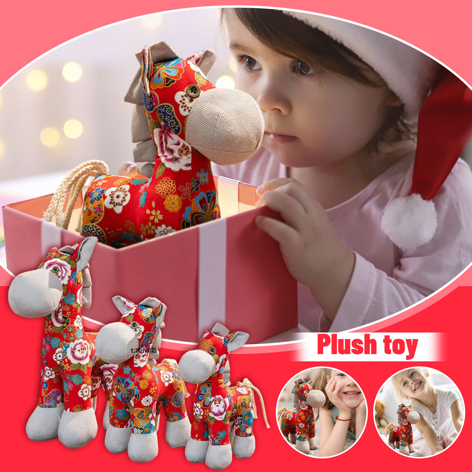 Horse Plush Toy 9 Inch Cute Horse Stuffed Animal, Soft Cuddly Gift ...