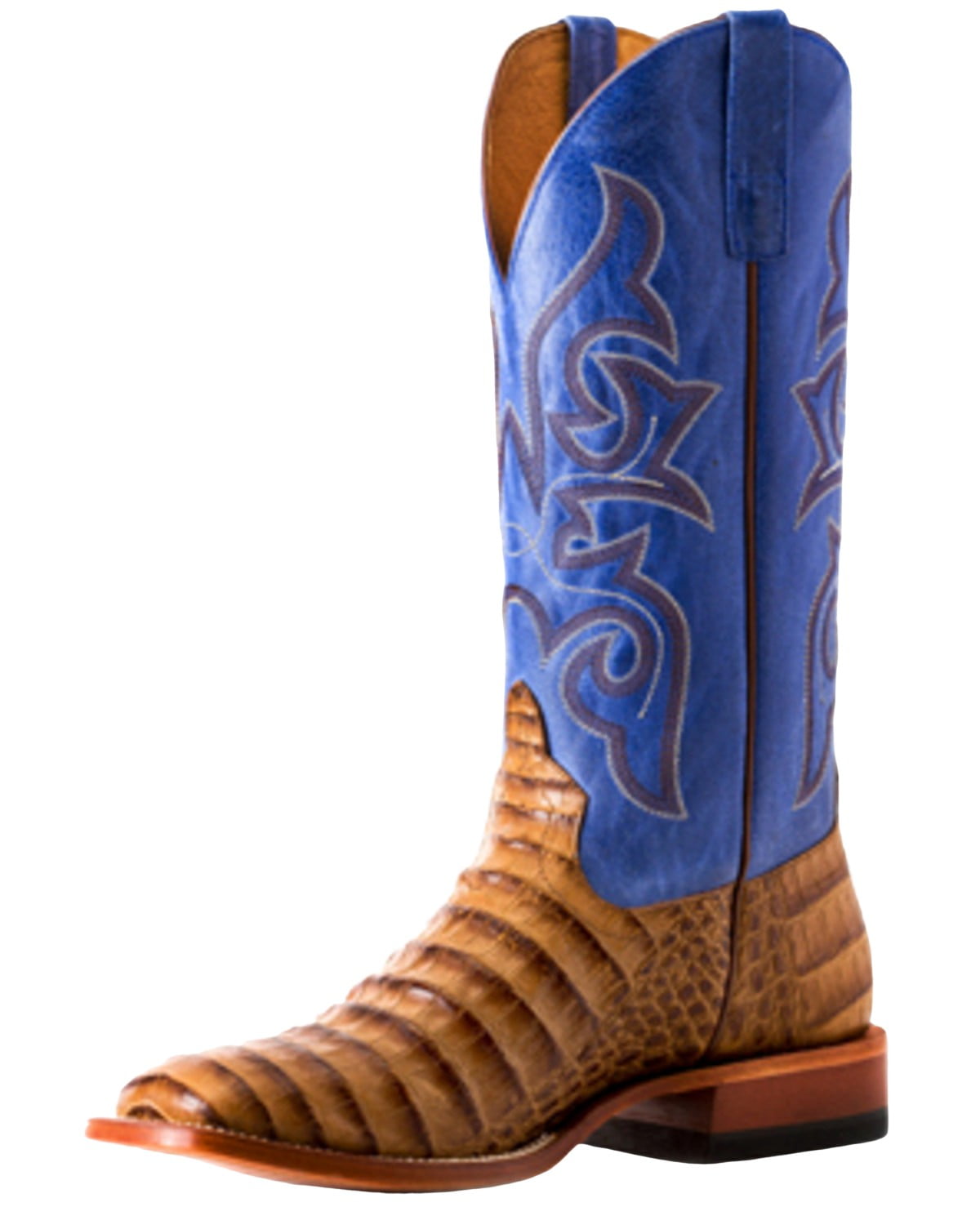 Horse Power Men's Toasted Caiman Print Western Boot Broad Square Toe ...