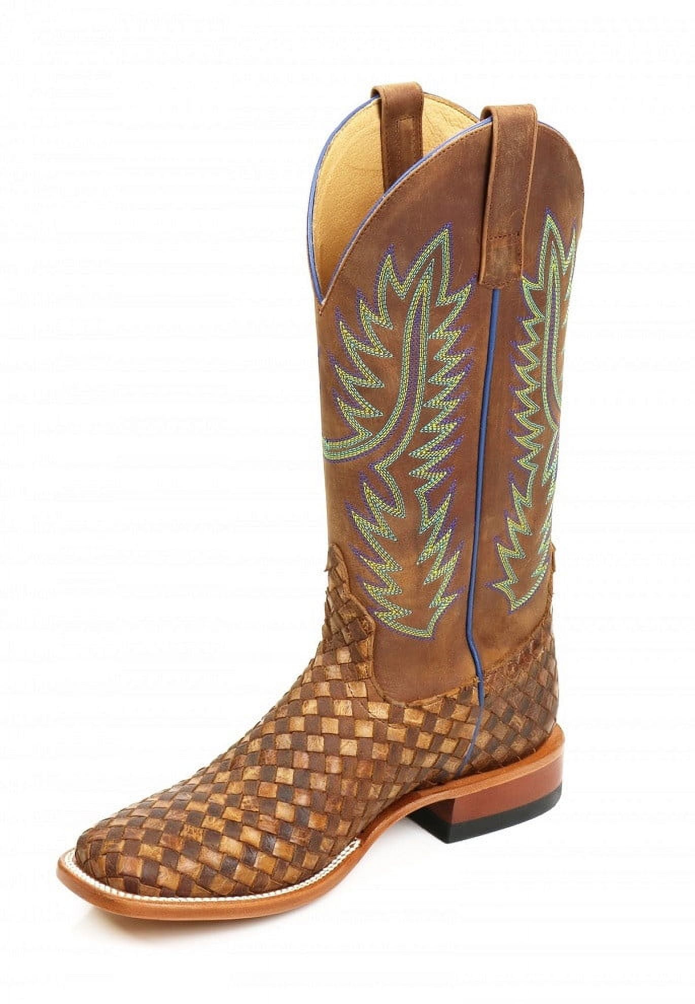 Horse Power Men's Unbeweavable Western Boot Broad Square Toe Toast 10 1 ...