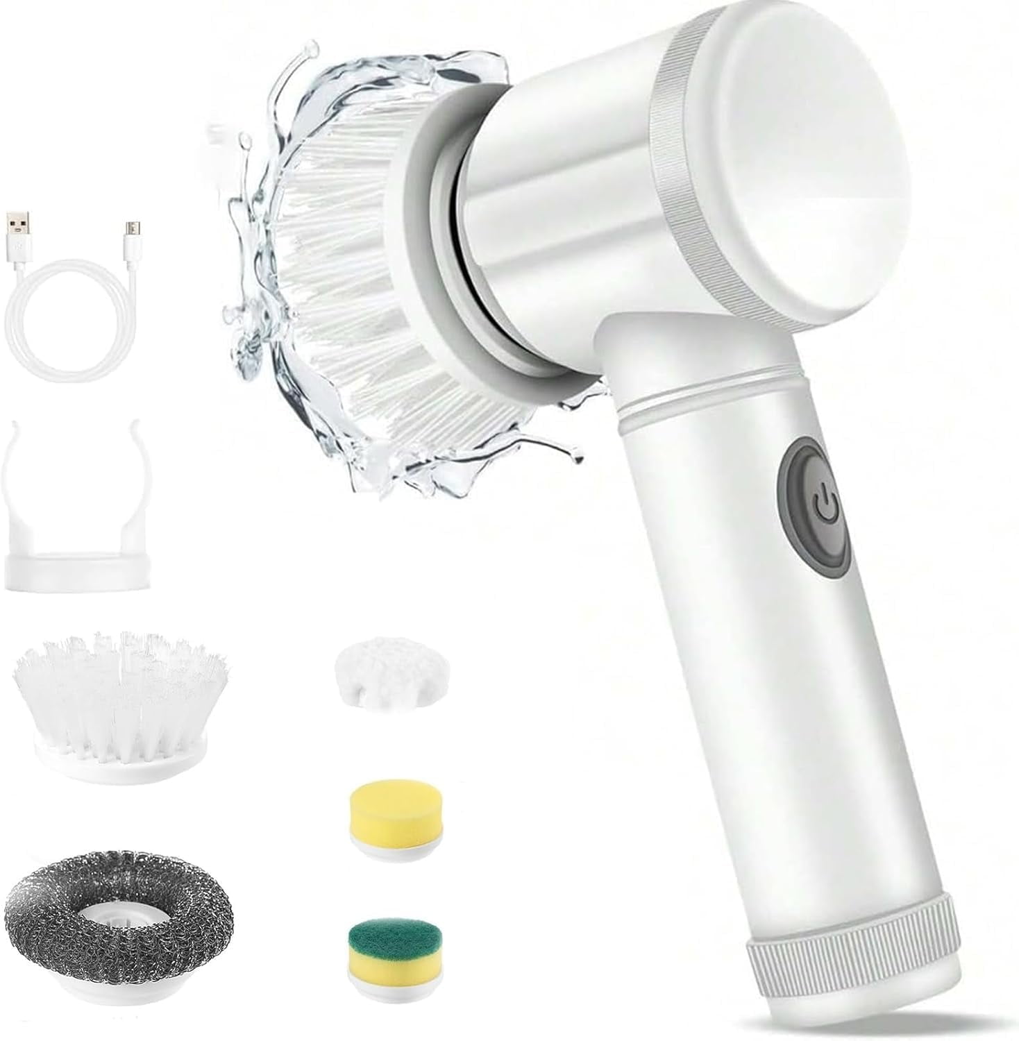 Horse Power Pocket Pony Scrubber, Cleaning Brush Electric Spin Scrubber ...