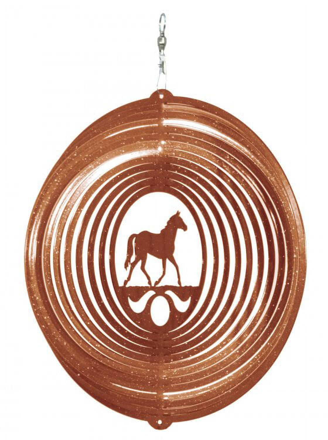 Horse - Quarter Circle Copper Wind Spinner - Walmart.com