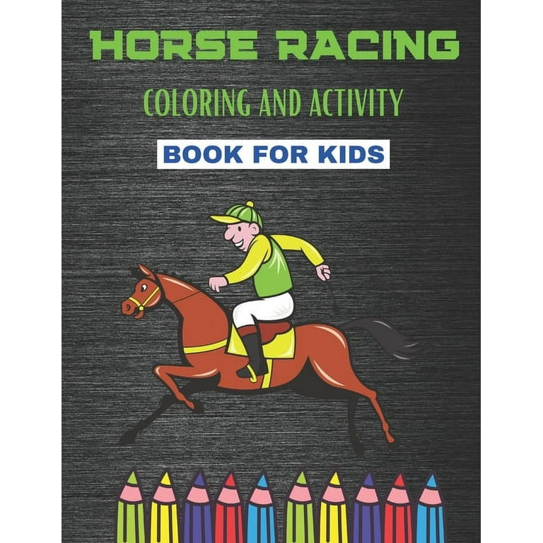 race horse coloring book pages