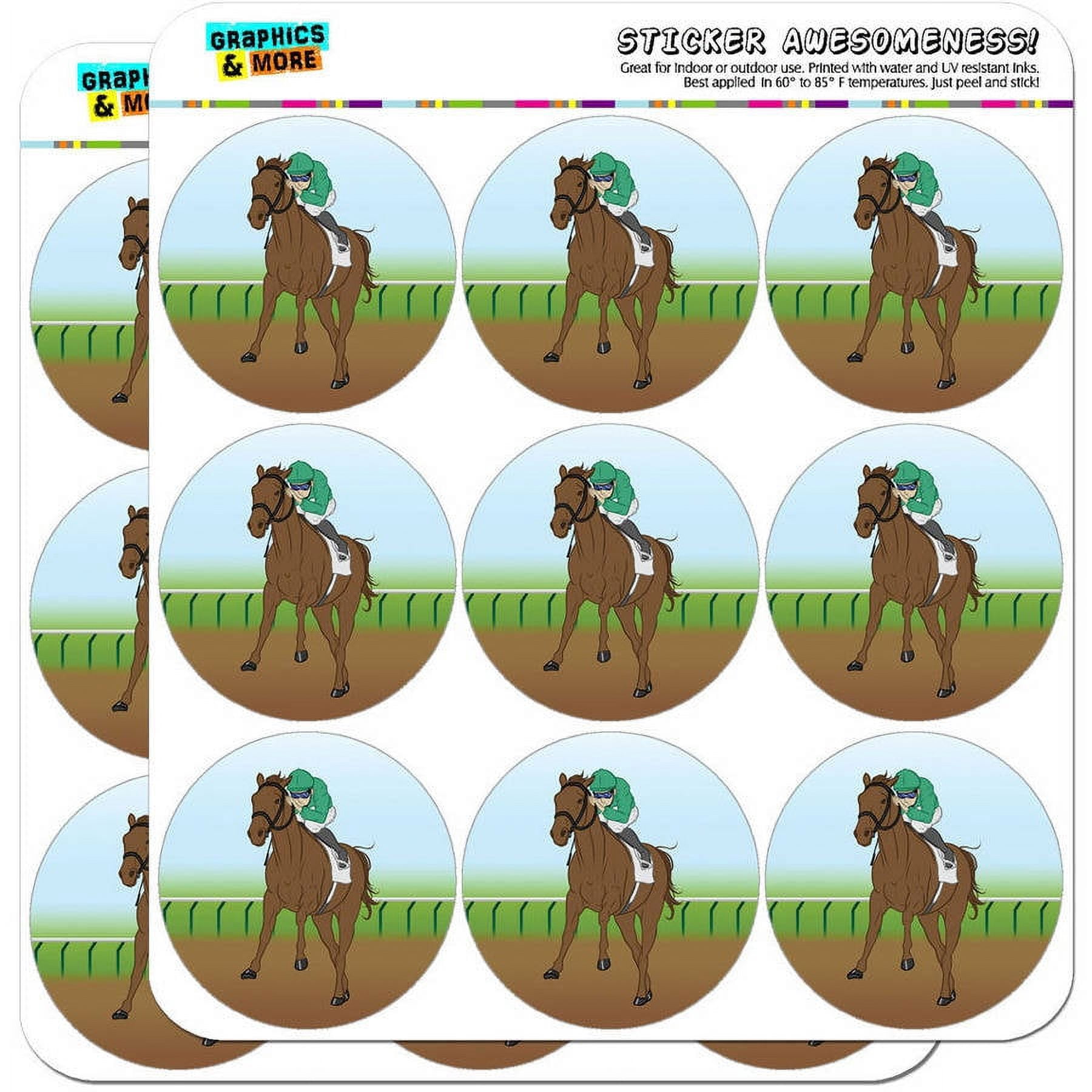 Horse Racing Race Jockey 18 2" Planner Calendar Scrapbooking Crafting ...
