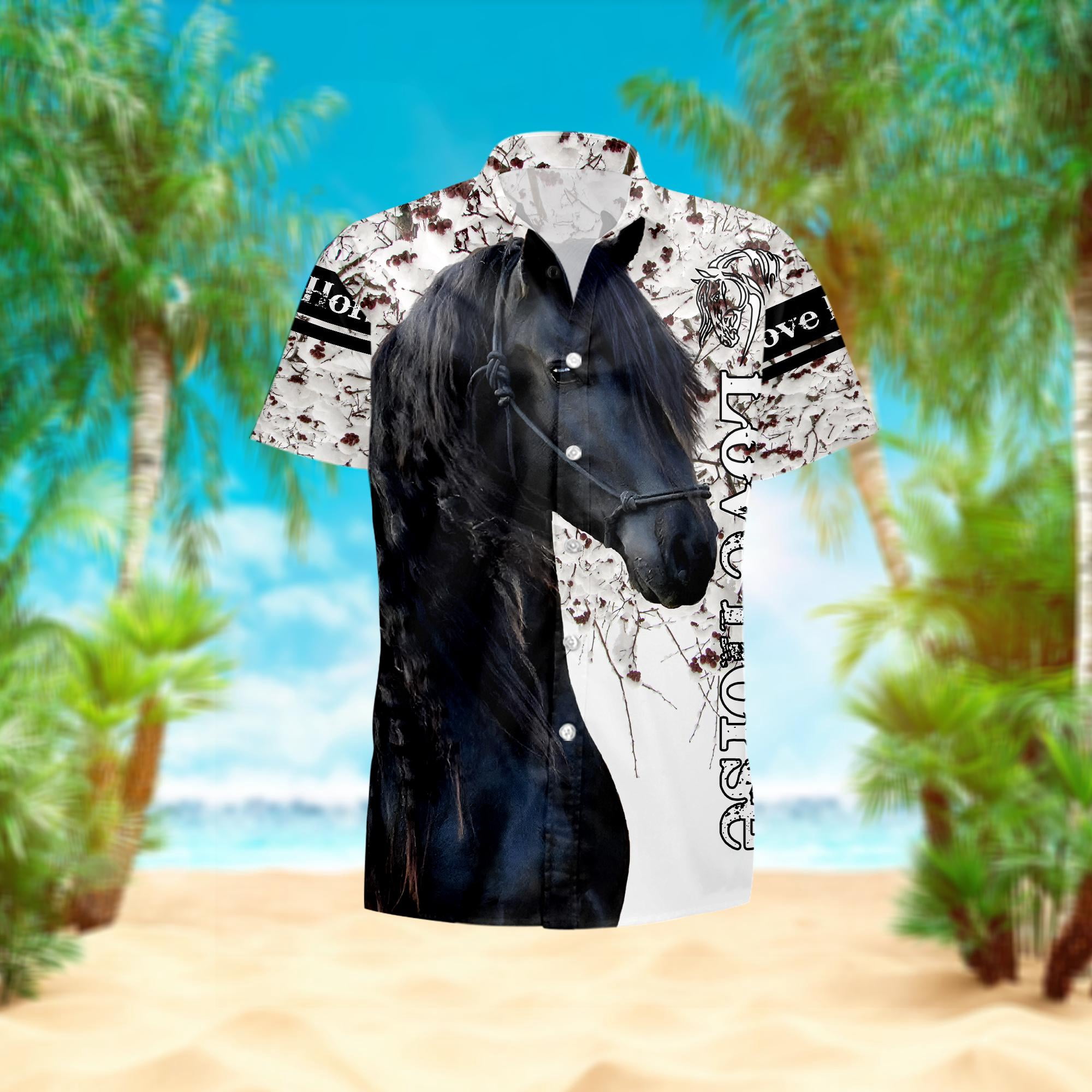 Horse Racing Summer Shirt, 3D Aloha Shirt, Summer Beach Shirt,Horse ...