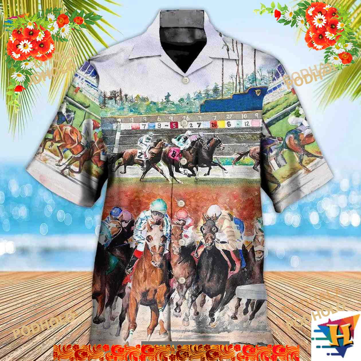 Horse Racing Wild Power Hawaiian Shirt, Gifts For Horse Lovers ...