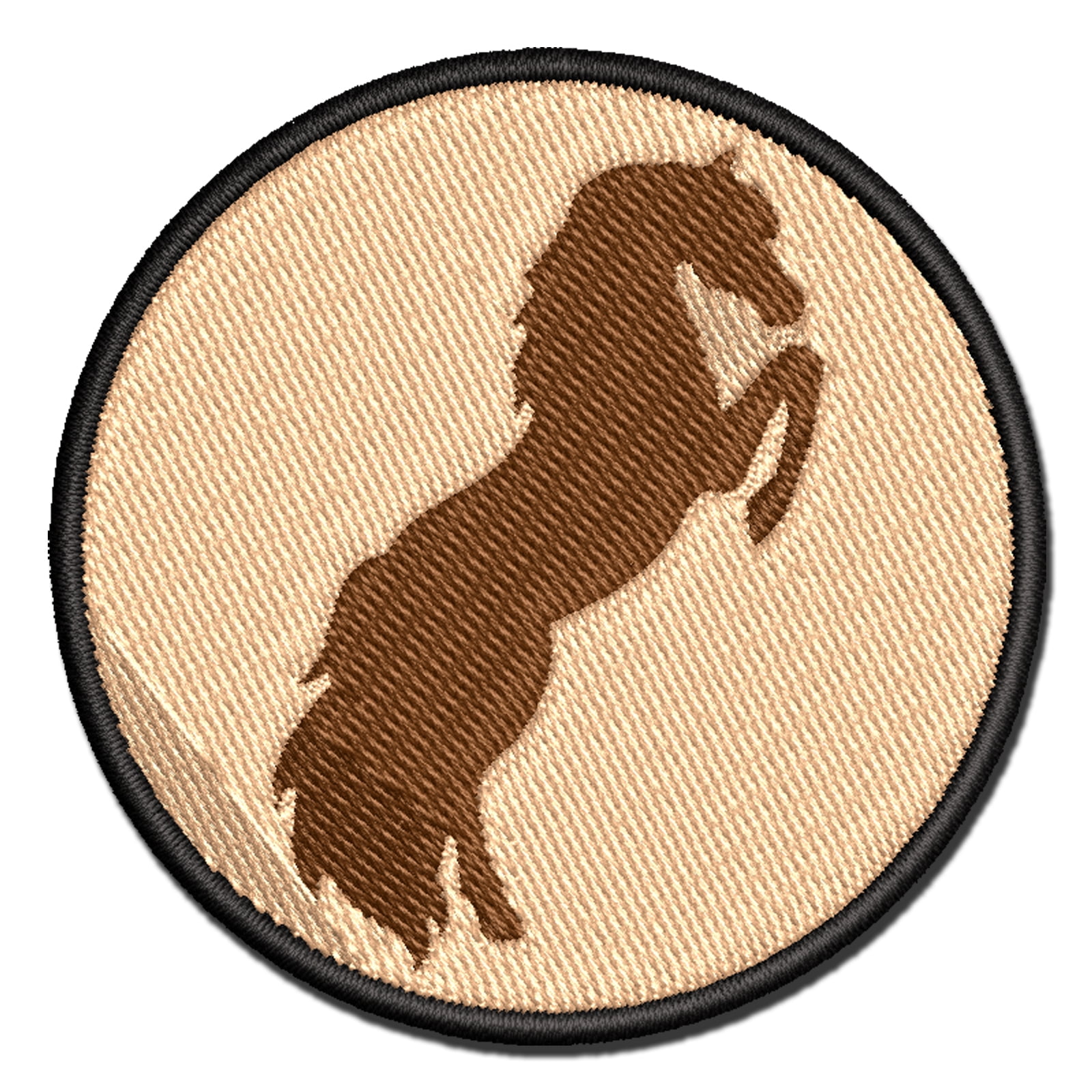 Horse Rearing on Hind Legs Solid Applique Multi-Color Embroidered Iron ...