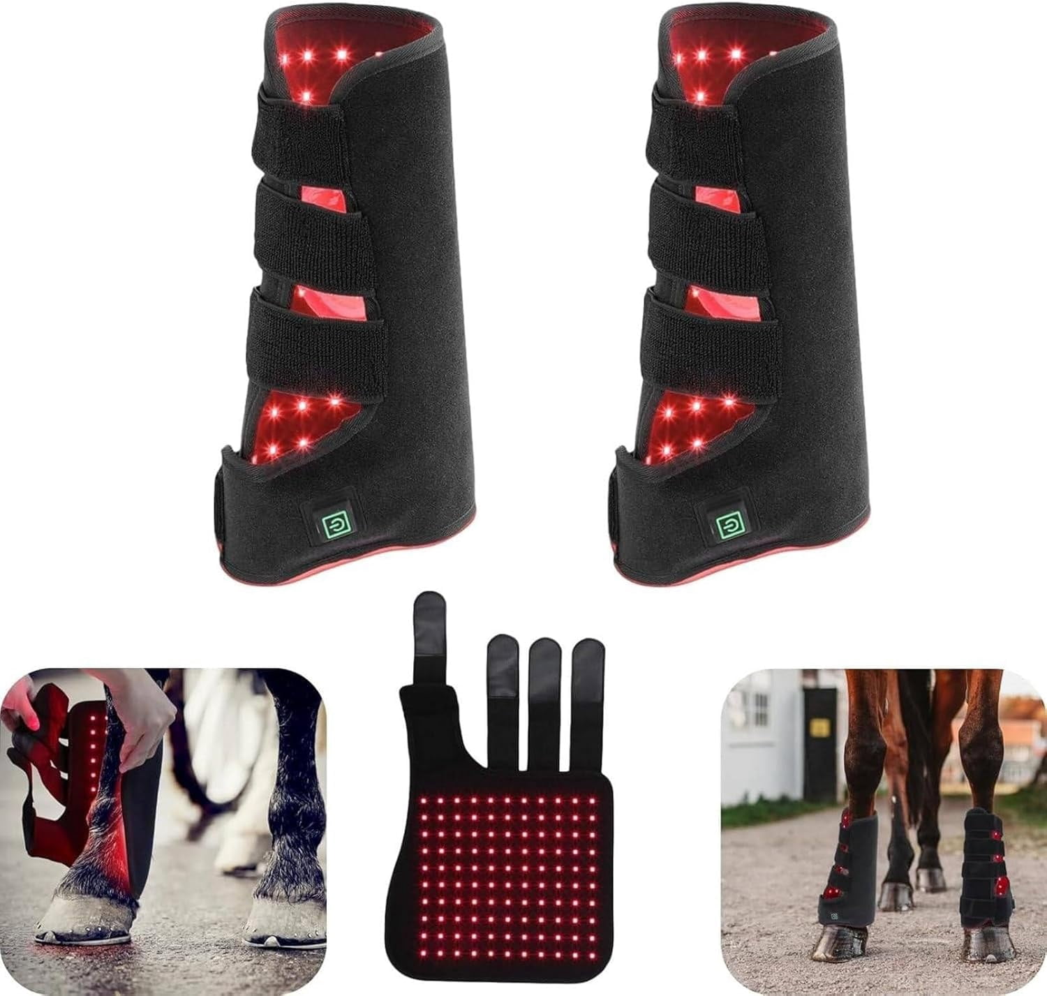 Horse Red Light Therapy Pad LED Device 660nm 850nm Red Infrared Belt ...