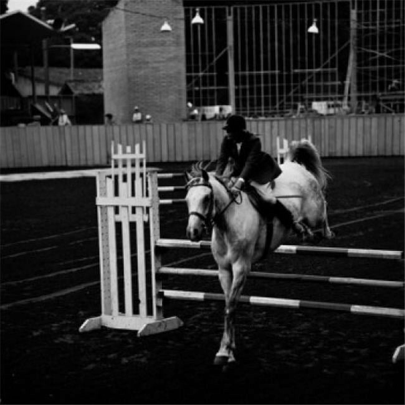 Horse & Rider at Show Jumping Event Poster Print - 18 x 24 in ...