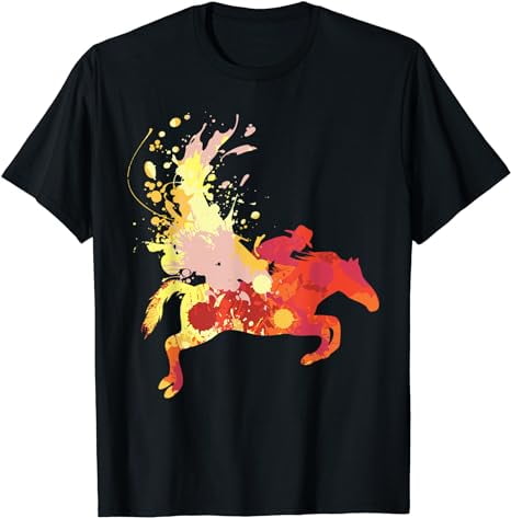 Horse Riding Horse Gift - Haflinger Equestrian Horse Race T-Shirt ...