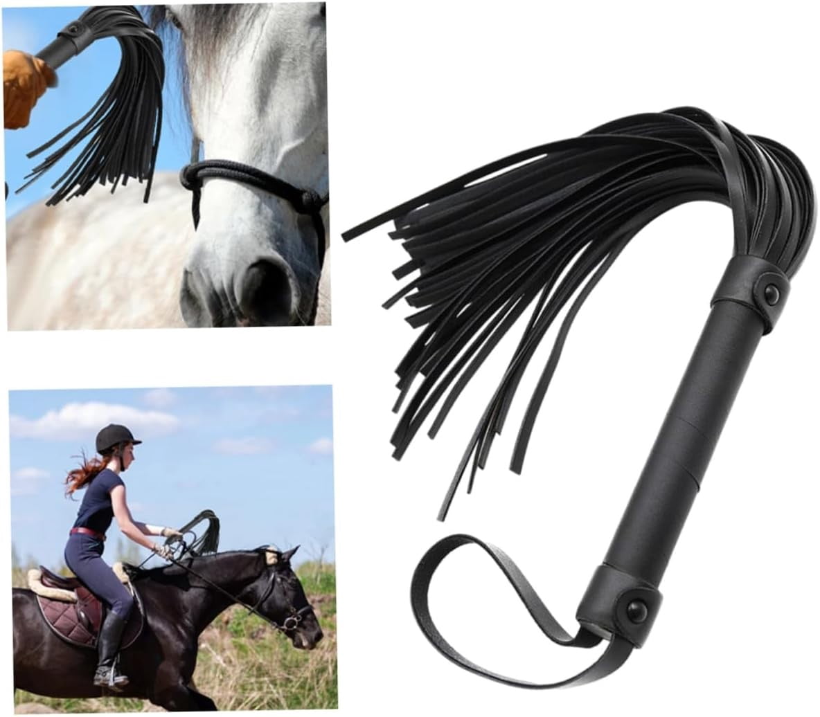 Horse Riding Crop Faux Leather Horse Riding Crop – Black Faux Leather ...