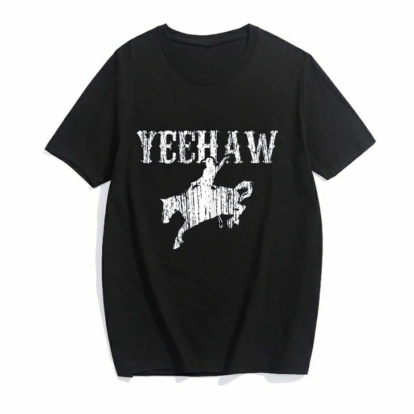 Horse Riding Yeehaw Rodeo Cowboy Western Country T-Shirt Women and Men ...