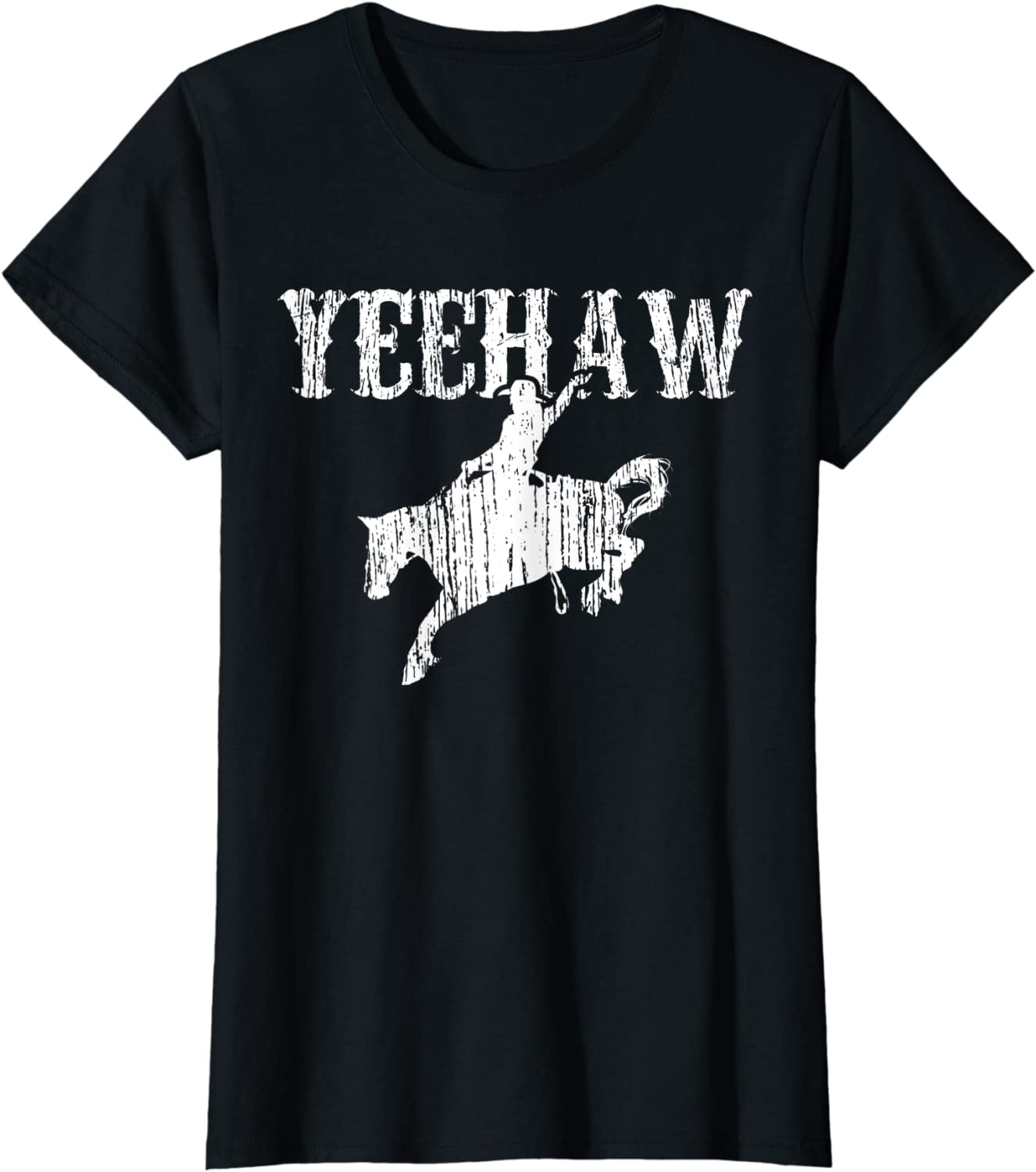 Horse Riding Yeehaw Rodeo Cowboy Western Country T-Shirt - Walmart.com