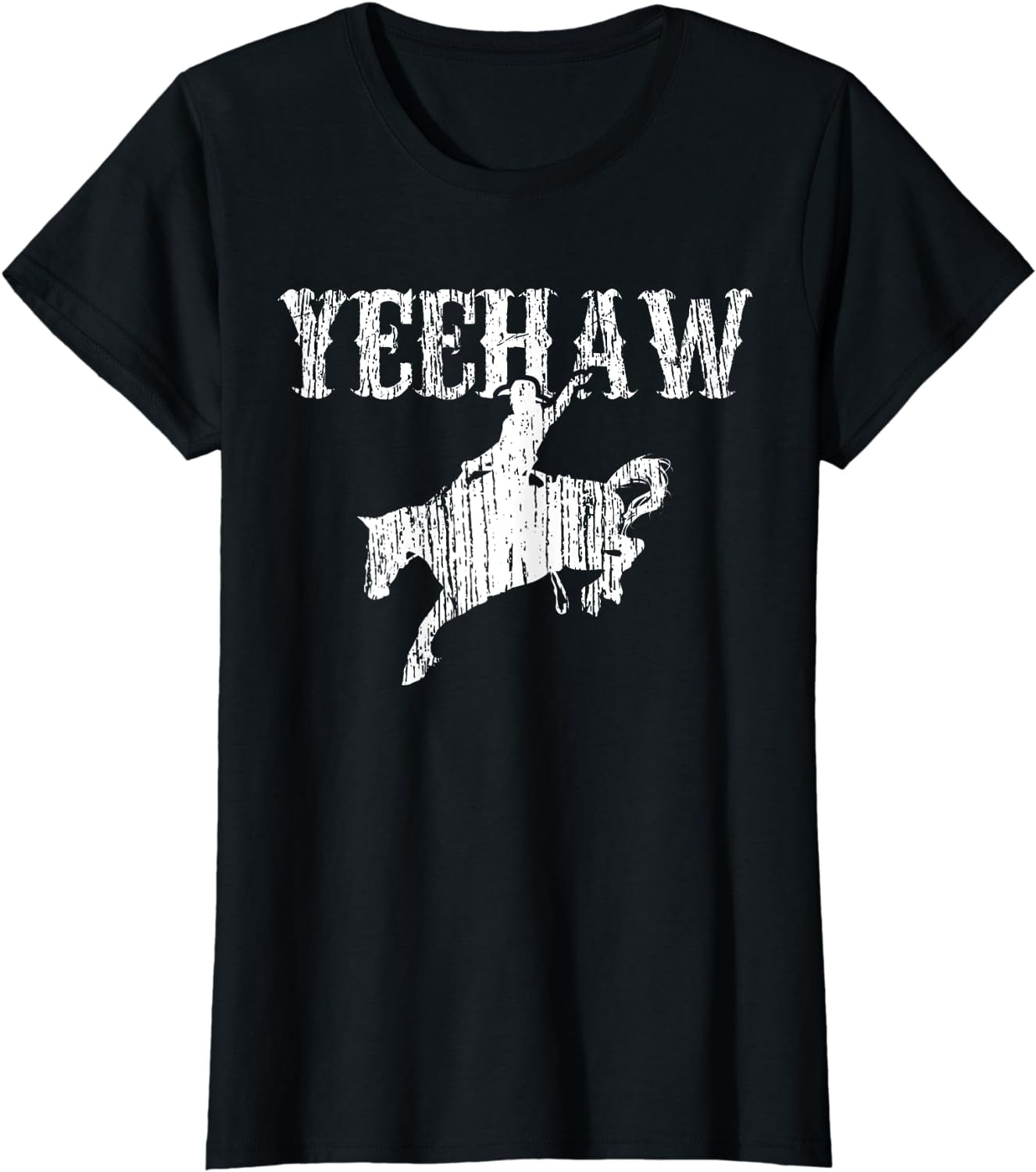 Horse Riding Yeehaw Rodeo Cowboy Western Country T-Shirt - Walmart.com