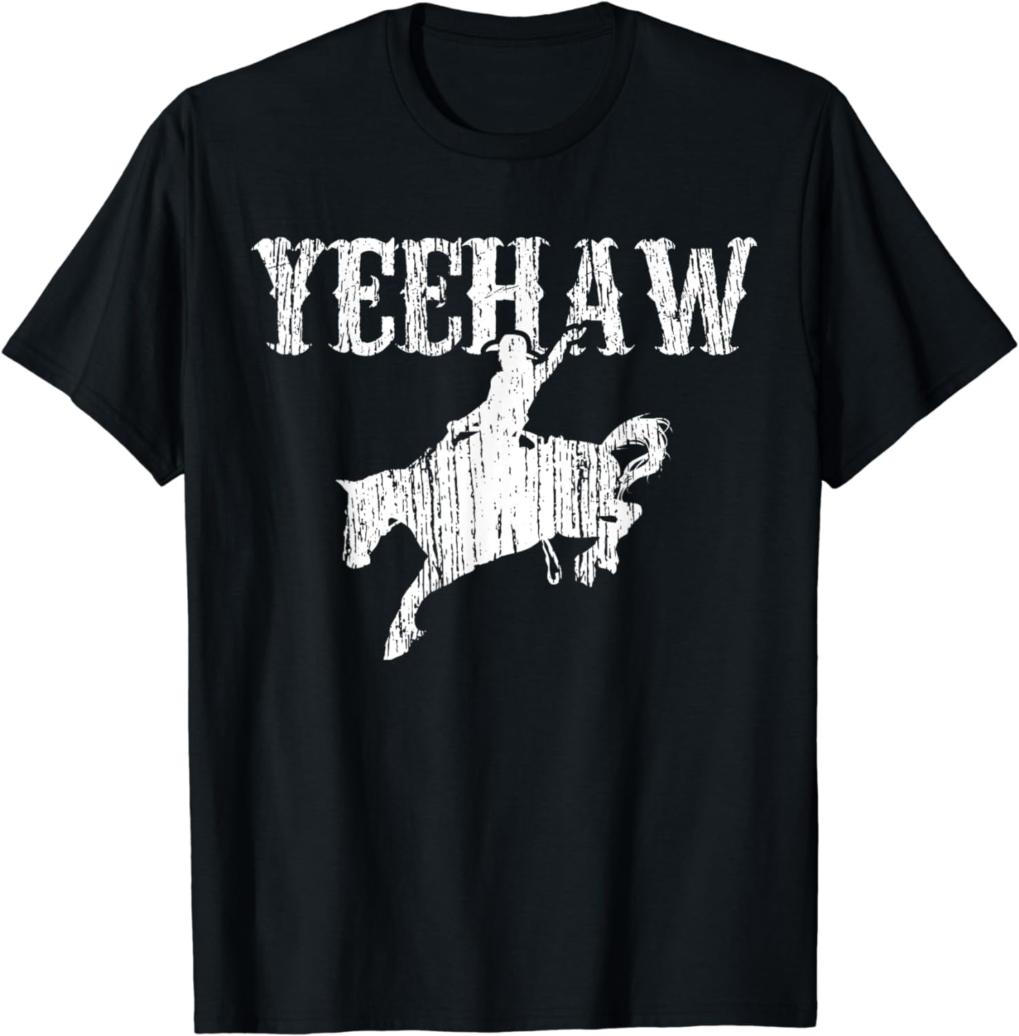 Horse Riding Yeehaw Rodeo Cowboy Western Country T-Shirt - Walmart.com