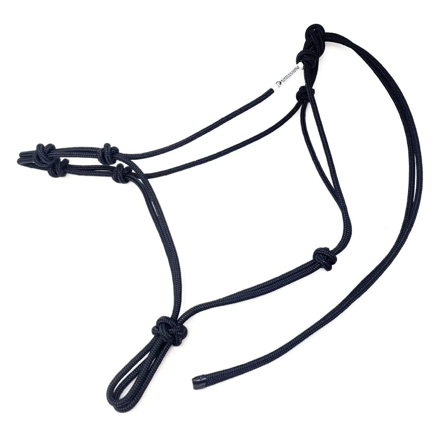 Horse Rope Training Halter - 4 Knot 1/4" Stiff Halter Cord - Used by Famous Trainers Multiple ...