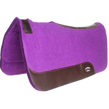 32" X 30" Hilason Horse Saddle PAD Western Contoured Wool Felt Moisture ...