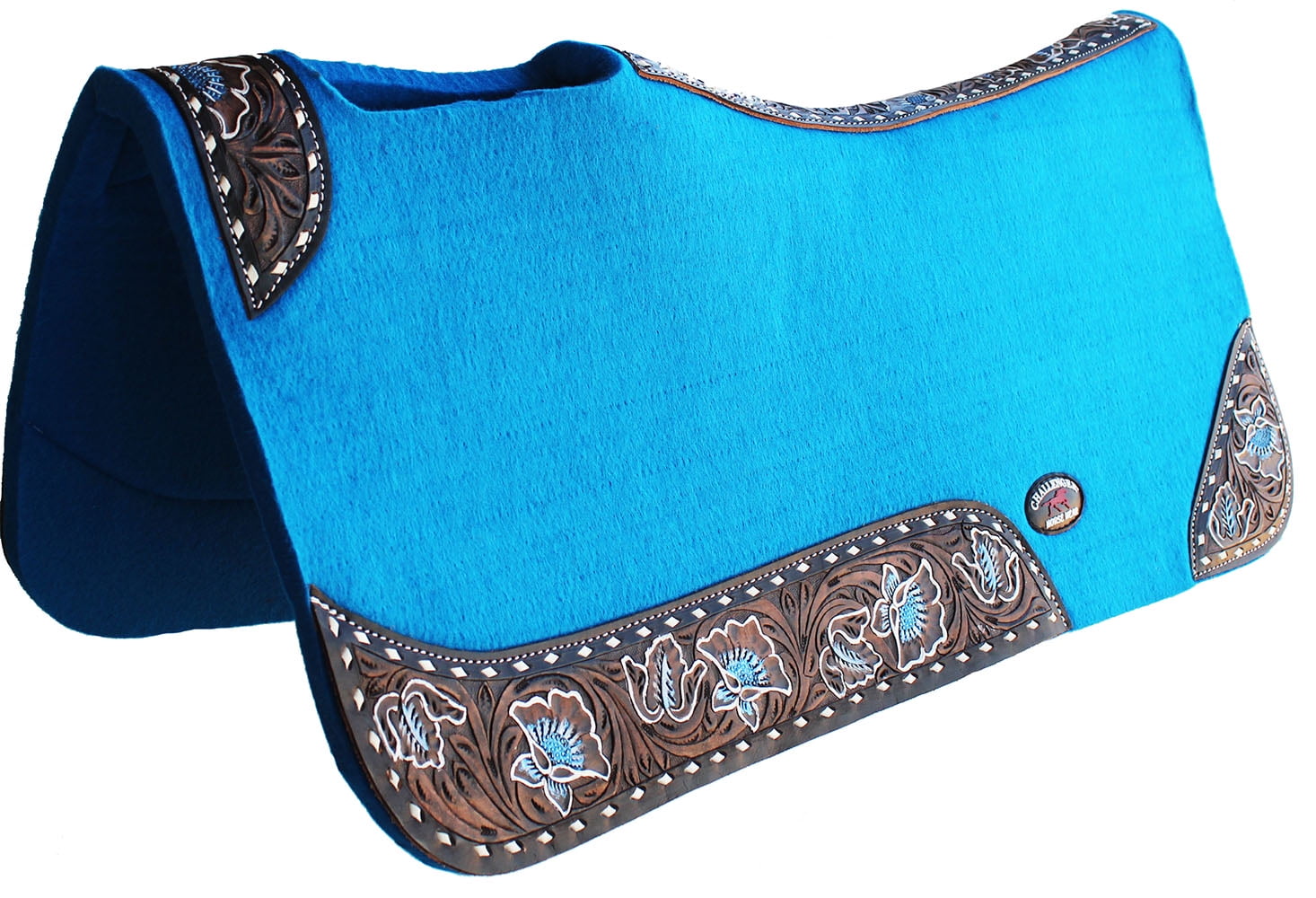 Horse SADDLE PAD Western Contoured Wool Felt Therapeutic 39206RB ...