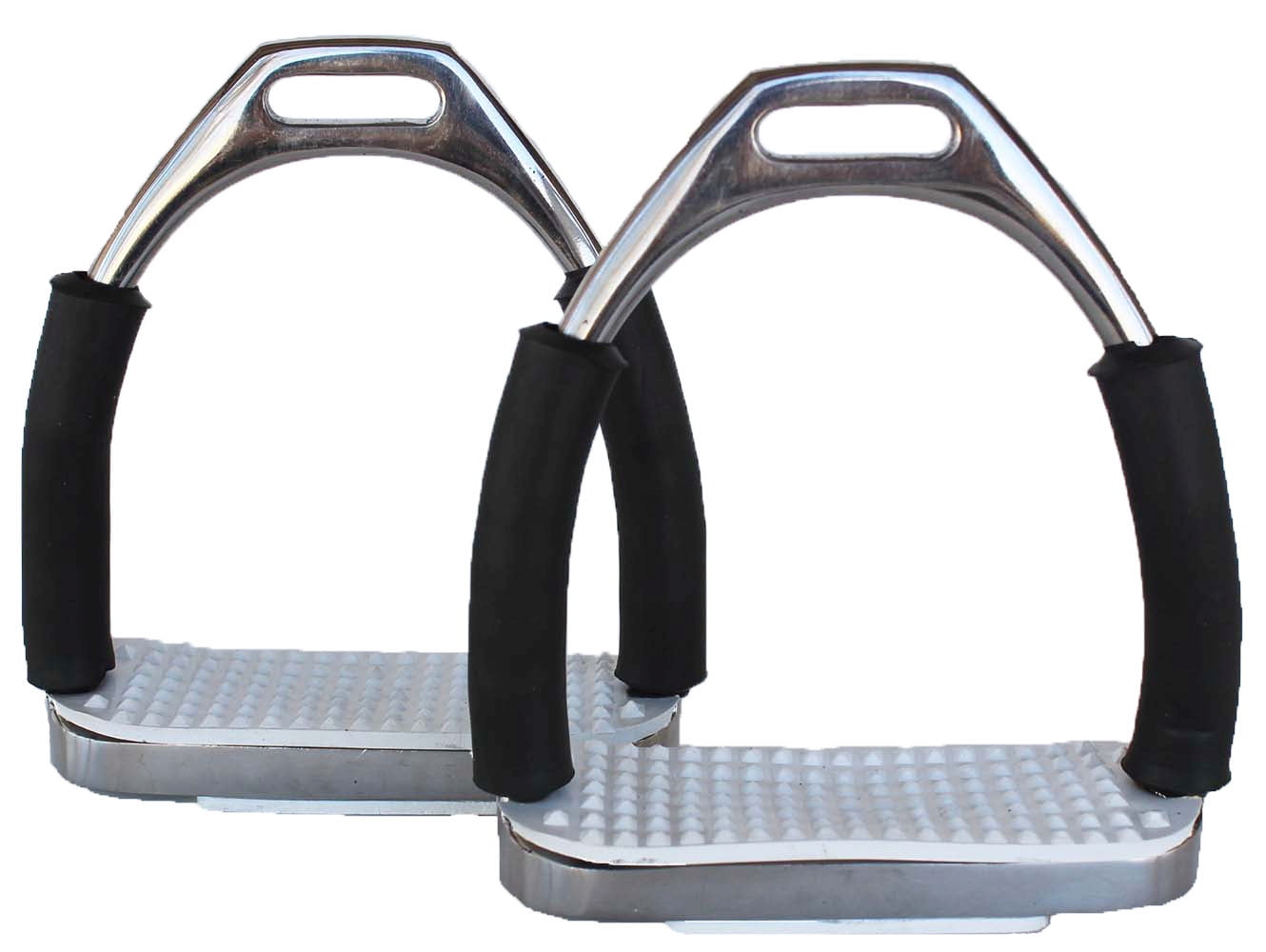 Horse Saddle English Stirrups Riding Flex Fillis Irons Double Jointed ...