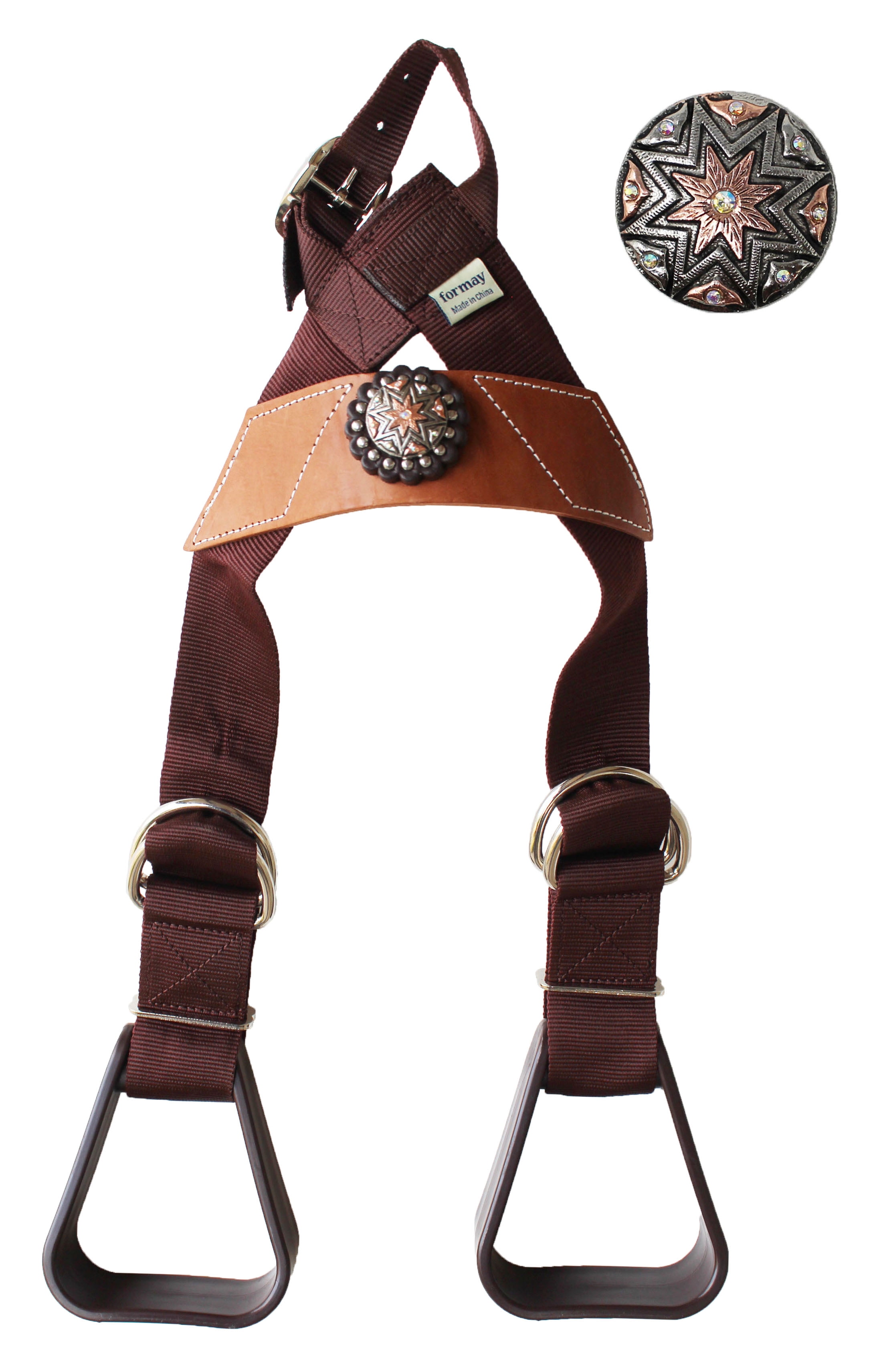 Horse Saddle Western Kids Child Youth Pony Buddy Stirrups w/ Concho ...