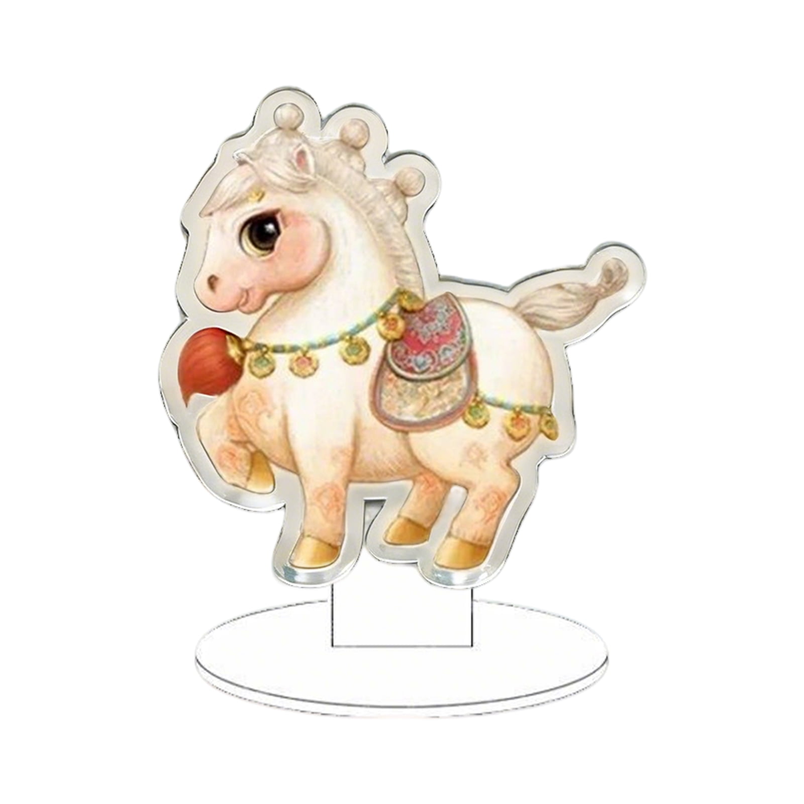 Horse Shaped Acrylic Sign Table Centerpiece for Holiday Bookshelf ...
