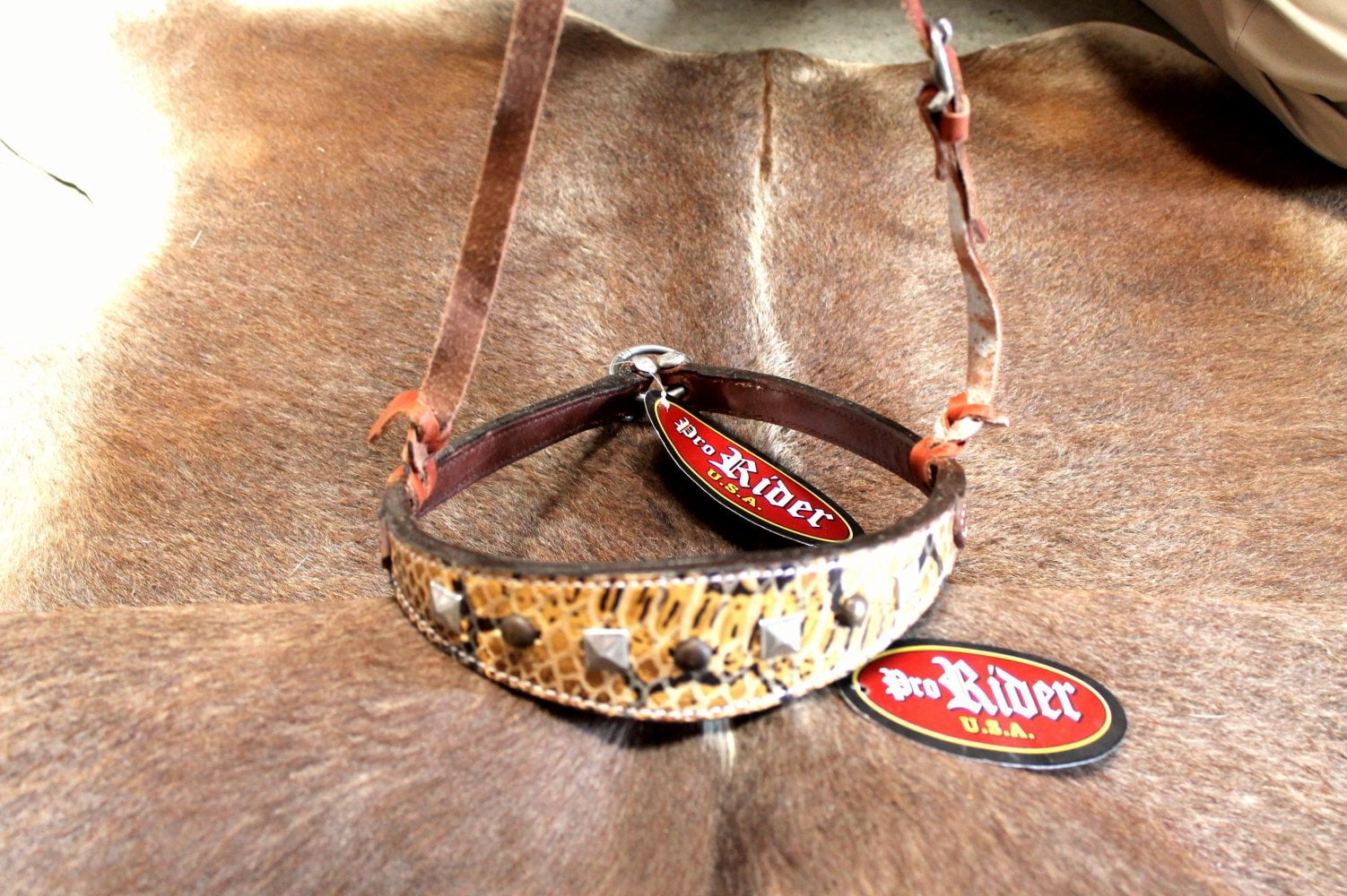 Horse Show Bridle Western Leather Barrel Racing Tack Rodeo Noseband ...