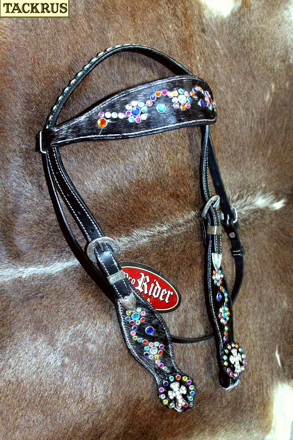 Horse Show Bridle Western Leather Rodeo Headstall 8842H - Walmart.com