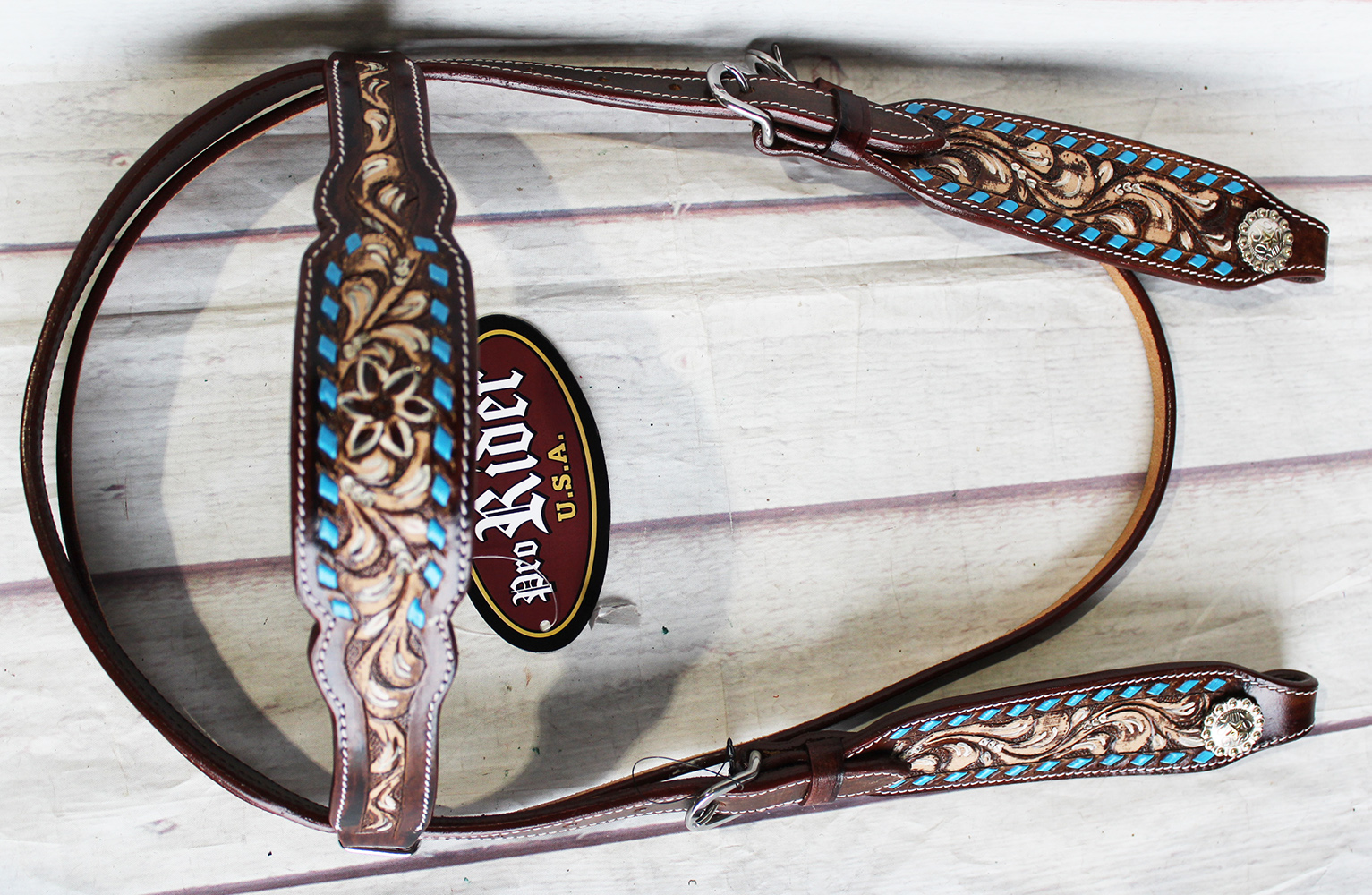 Horse Show Saddle Tack Rodeo Bridle Western Leather Headstall 78164HB ...