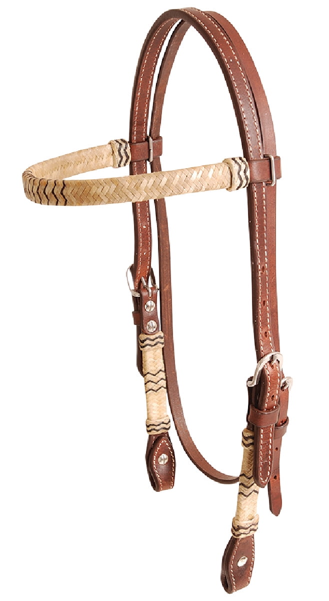 Horse Size Classic Equine Rawhide Browband Leather Horse Headstall ...