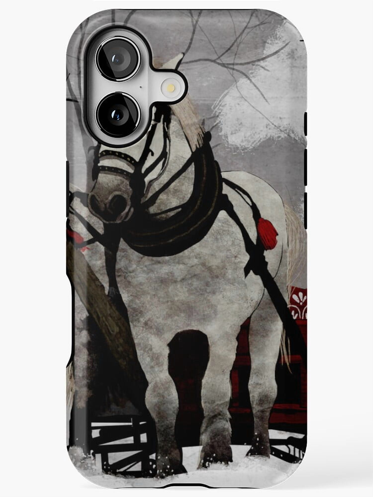 Horse Sleigh Winter Ride Seasonal Scenery Art Phone Case for iPhone 11 ...