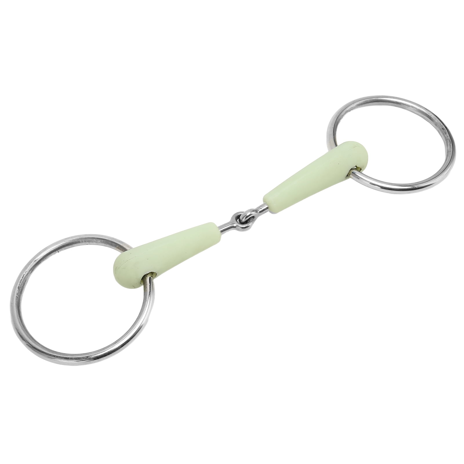 Horse Snaffle Bit Rubber Wrapped Stainless Steel Loose Ring Horse Mouth ...