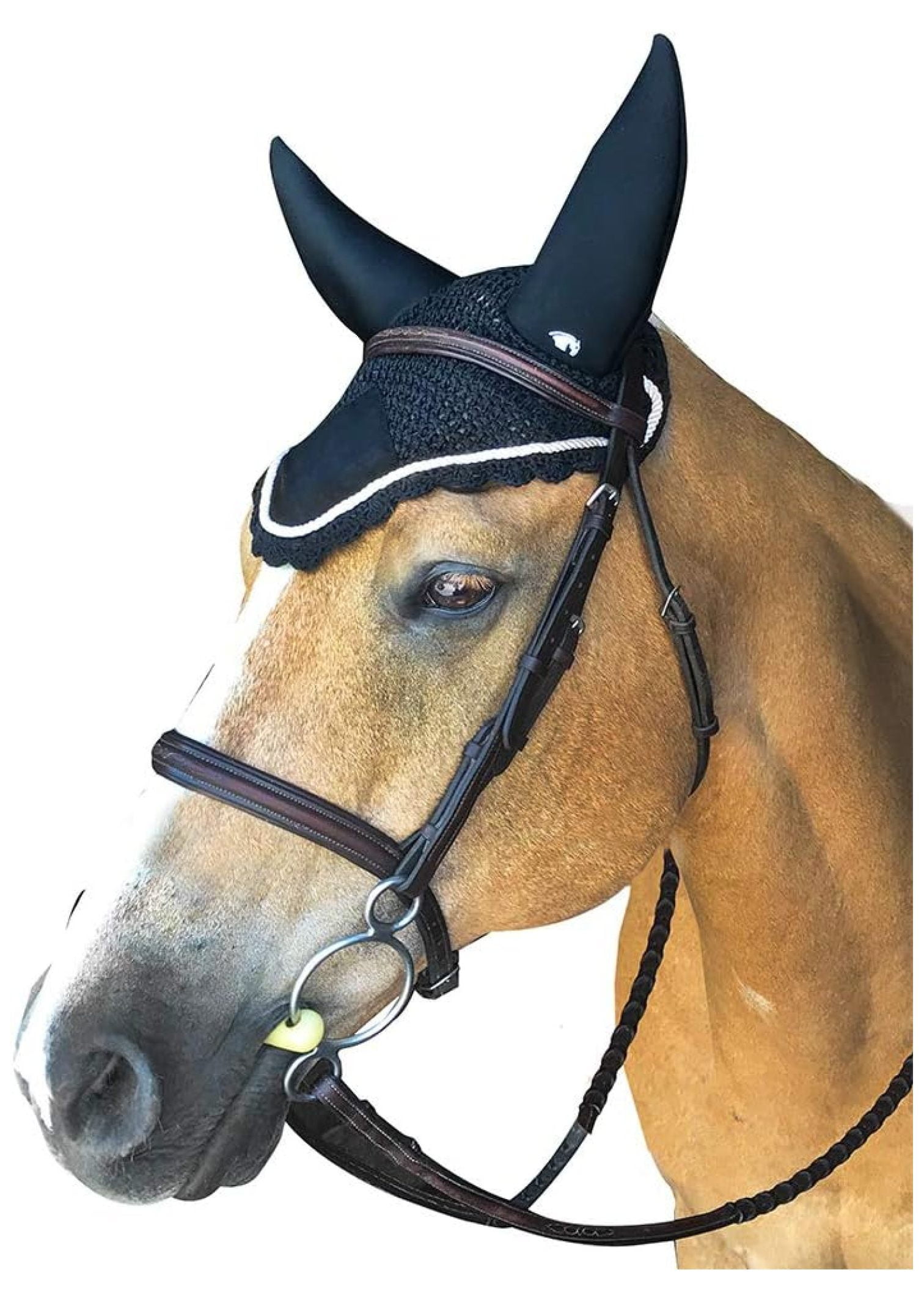 Horse Sound Off Ear Net, Soundless Bonnet (Black) - Walmart.com