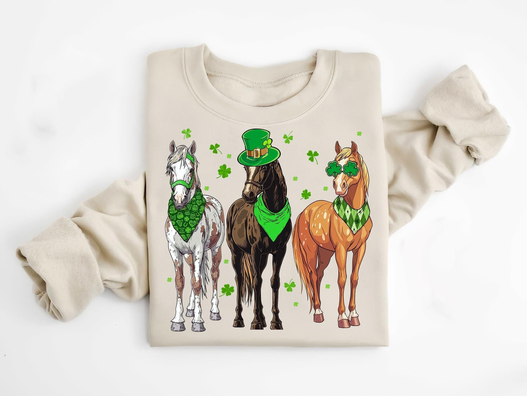 Horse St Patricks Day Shirt, St Patricks Day Horse Sweatshirt St Pattys ...
