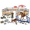 Horse Stable Playset, Horse Toys for Girls and Boys with Rider, Farm ...