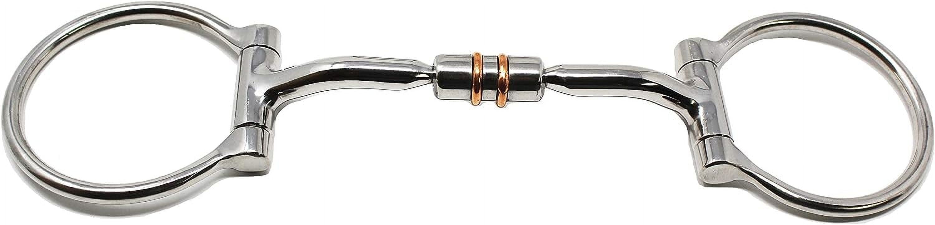 Horse Stainless Steel Mouth D-Ring Comfort Snaffle Horse Bit Copper 35515 - Walmart.com