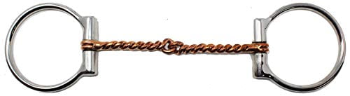 Horse Stainless Steel Twisted Wire Copper Mouth D-Ring Snaffle Bit 35319v - Walmart.com