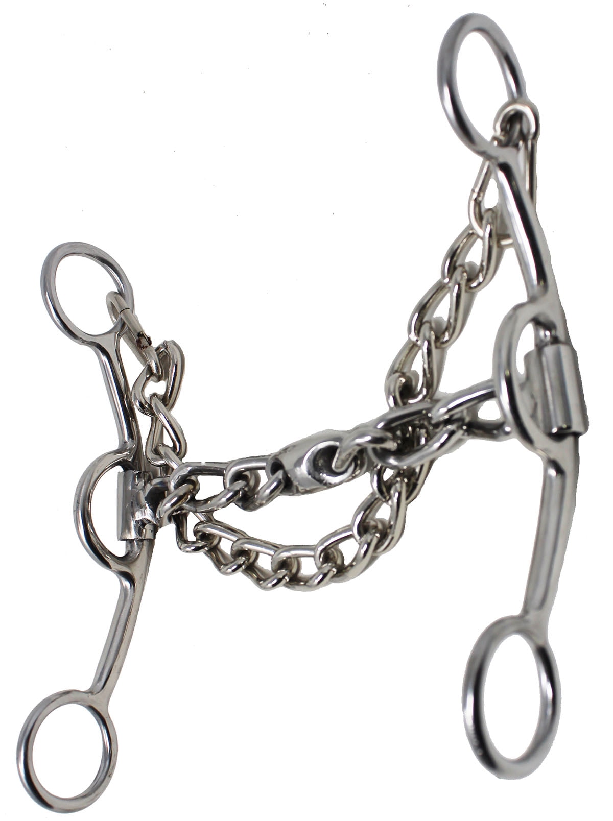 Horse Stainless Steel Western 5-3/4" Chain Gag Bit w/ Lozenge 35618D ...