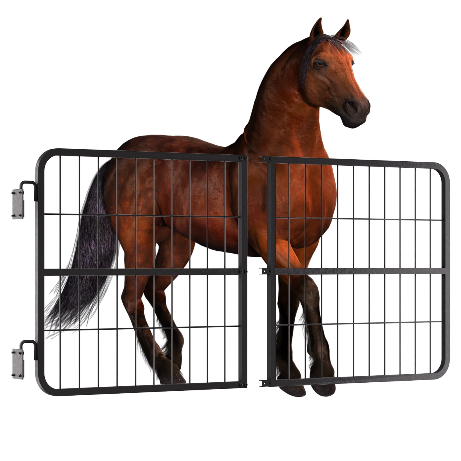 Horse Stall Gate with Heavy-Duty Thick Steel Frame, Horse Stall Door ...