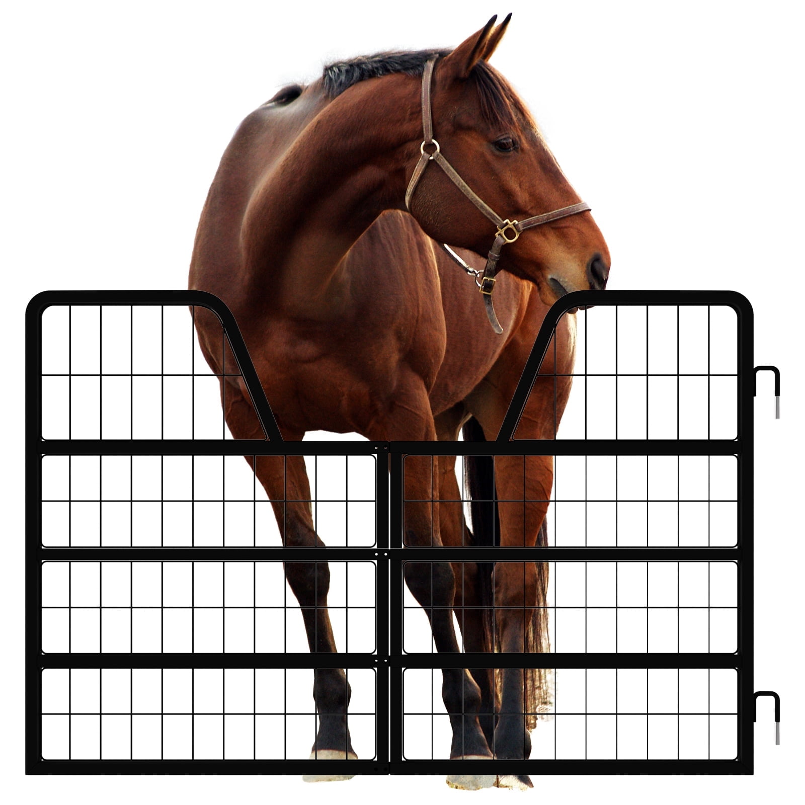 Horse Stall Gate having Heavy-Duty Thick Steel Frame, Horse Stall Guard ...