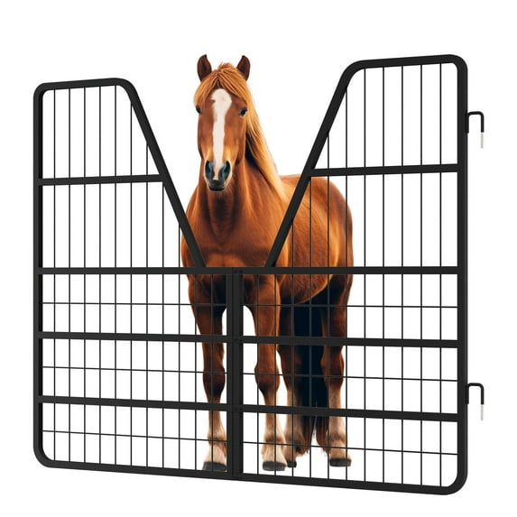 Horse Stall Gate built with Heavy-Duty Thick Steel Frame, Horse Stall ...