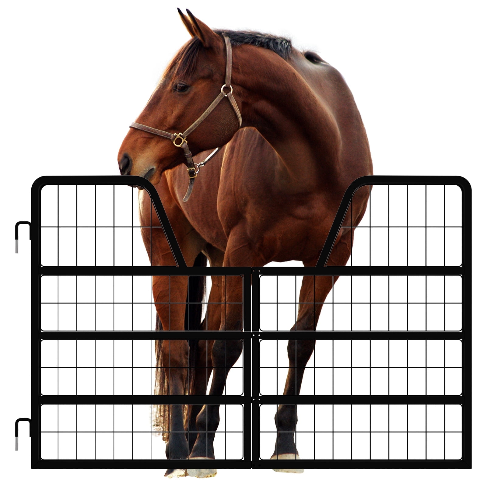 Horse Stall Gate designed with Heavy-Duty Thick Steel Frame, Horse ...