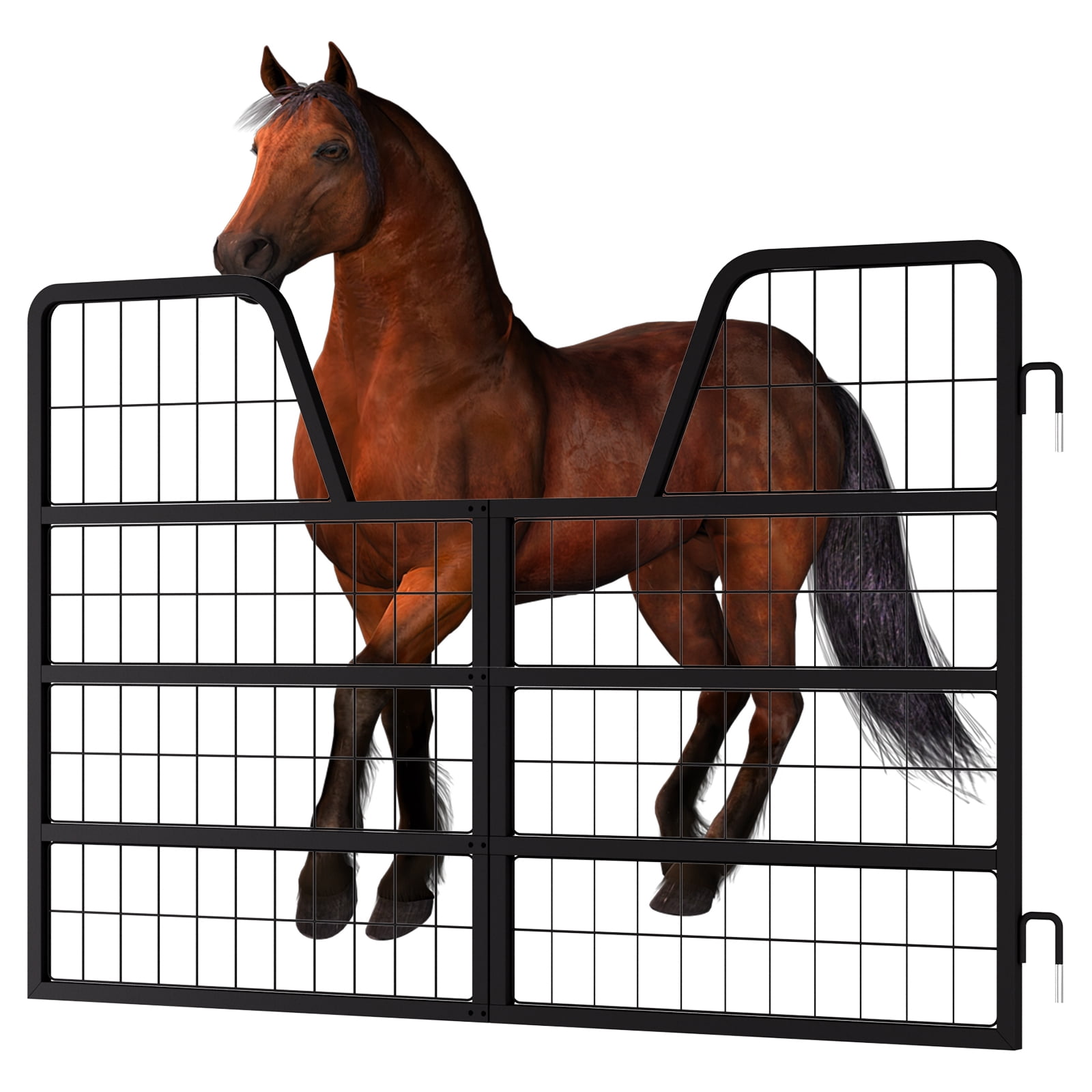 Horse Stall Gate incorporating Heavy-Duty Thick Steel Frame, Horse ...