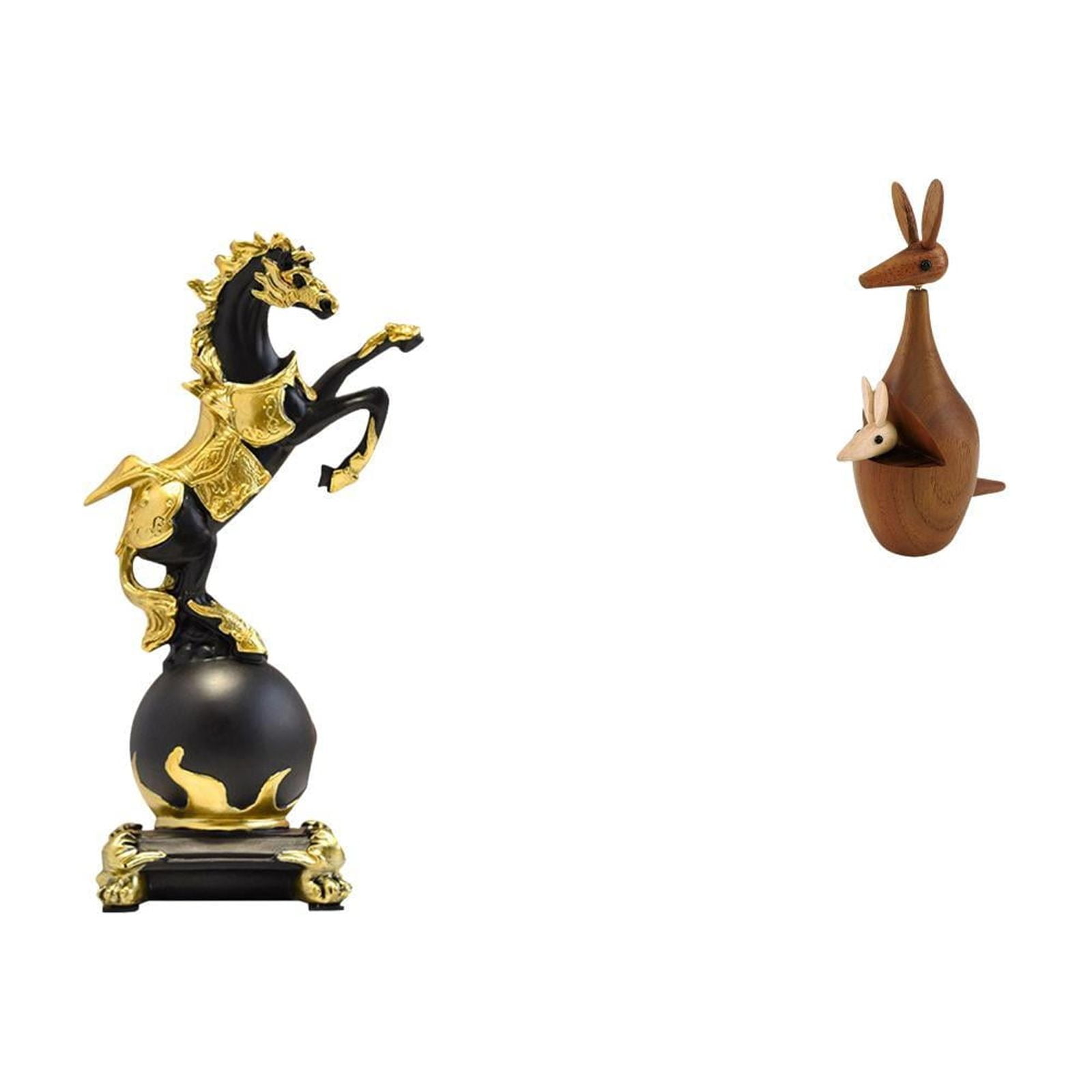 Horse Statue Animal Figurine Desktop Ornament Resin Material Perfect ...