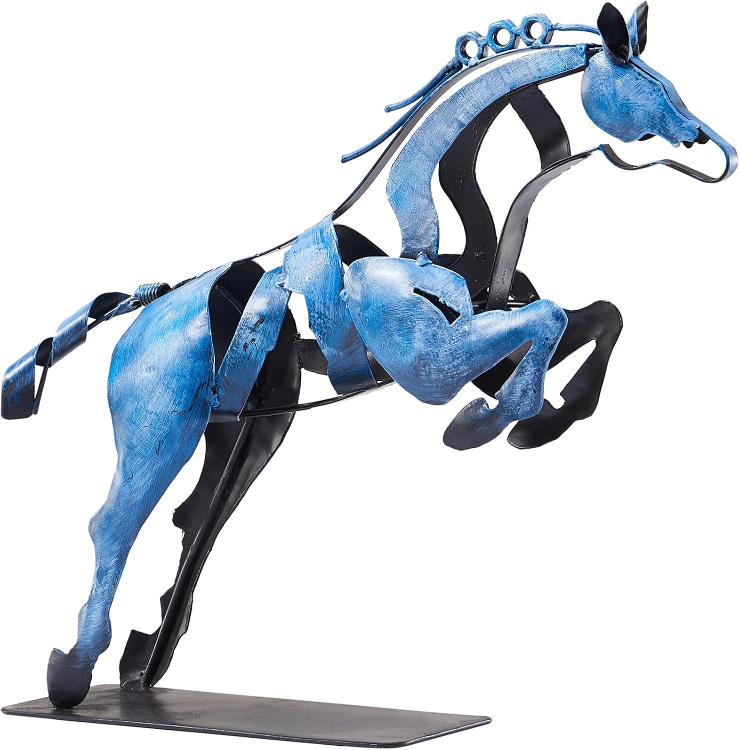 Horse Statue, Unique Metal Art Handmade Horse Sculpture for Home Decor ...