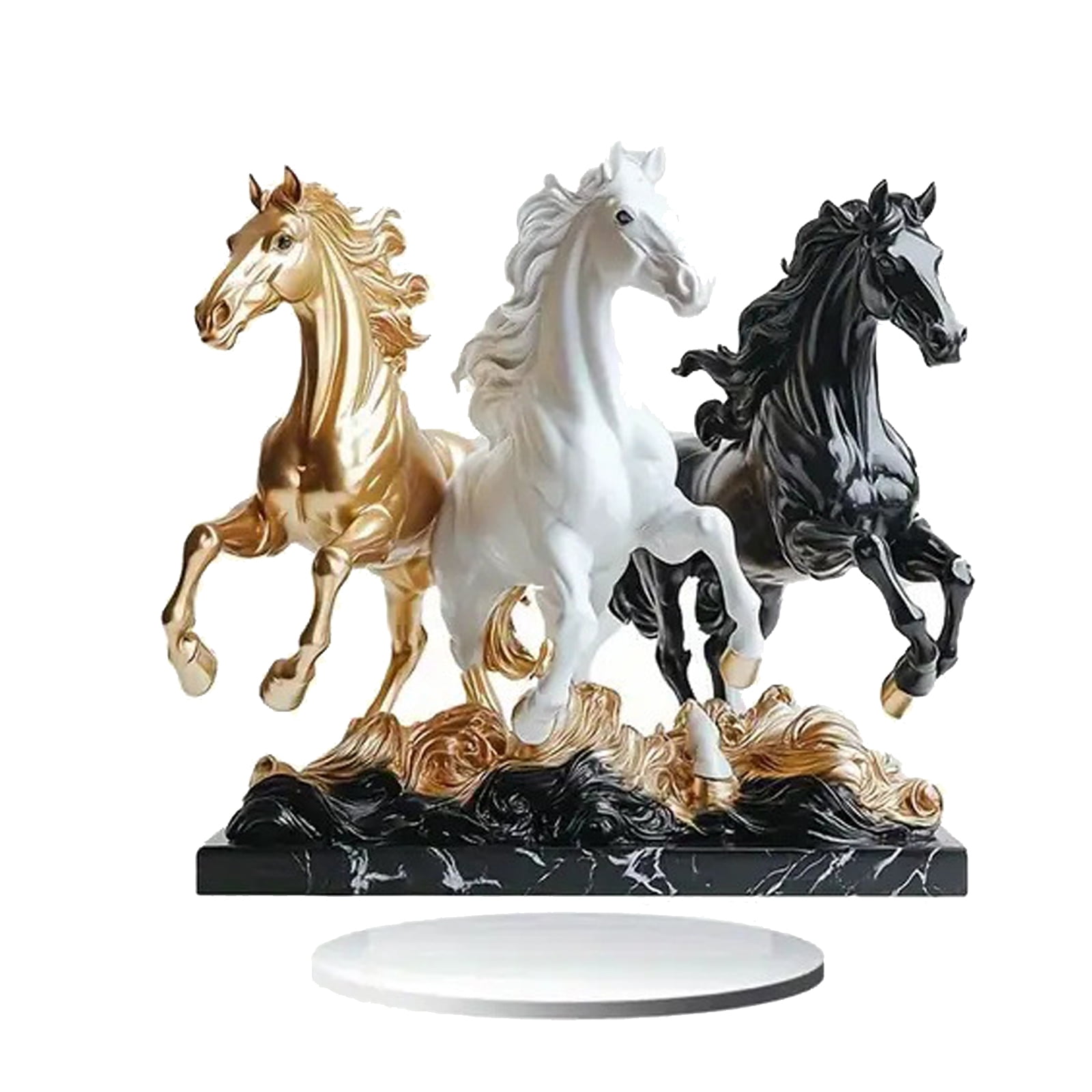 Horse Statues Positive Energy Good Luck Showpiece Handmade Horse ...